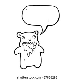 Gross Drooling Bear Cartoon Stock Vector (Royalty Free) 87936298 ...