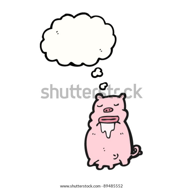 Gross Pig Cartoon Character Stock Vector (Royalty Free) 89485552 ...