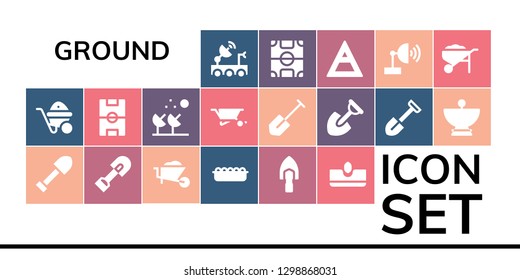 Ground Icon Set 19 Filled Ground Stock Vector (Royalty Free) 1298868031 ...