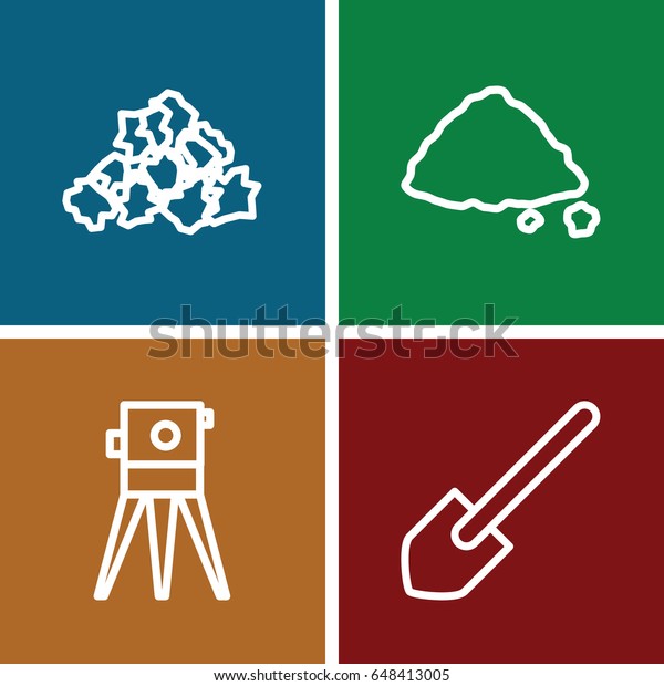 Ground Icons Set Set 4 Ground Stock Vector (Royalty Free) 648413005 ...