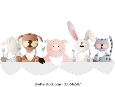 23,159 Animals eating together Images, Stock Photos & Vectors ...