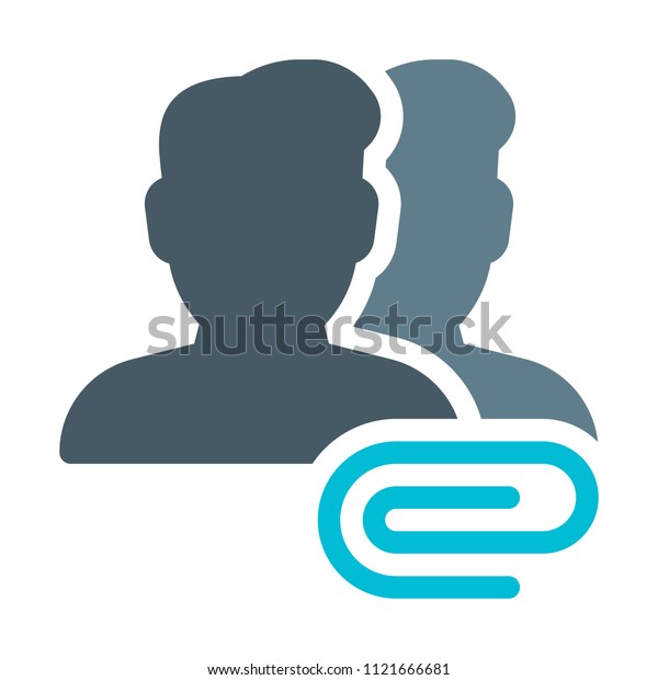 Group Attachment Symbol Stock Vector (Royalty Free) 1121666681 ...