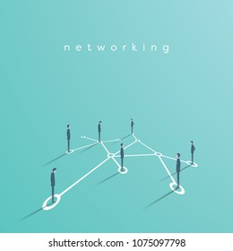 Group Business People Networking Making Contacts Stock Vector (Royalty ...