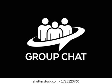 Group Chat Logo Sign Symbol People Stock Vector (Royalty Free ...