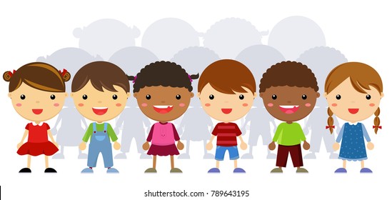 Back View Illustration Stickman Kids Writing Stock Vector (Royalty Free ...