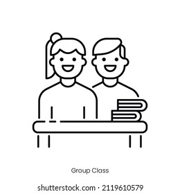Group Class Icon Outline Style Icon Stock Vector (Royalty Free ...