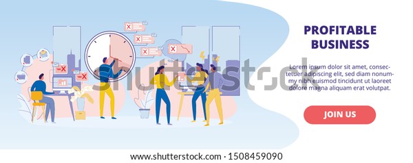 Group Colored Cartoon Characters Accelerated Time: vector de stock ...