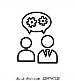 Group Discussion Icon Vector Graphic Illustration Stock Vector (Royalty ...