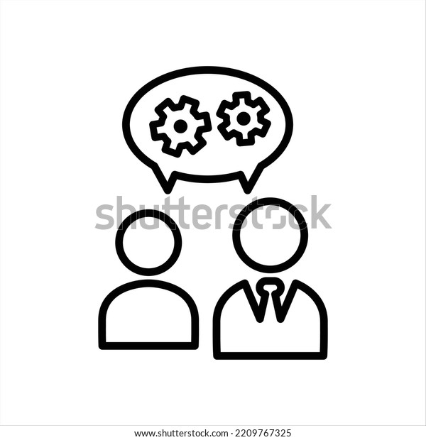 Group Discussion Icon Vector Graphic Illustration Stock Vector (Royalty ...