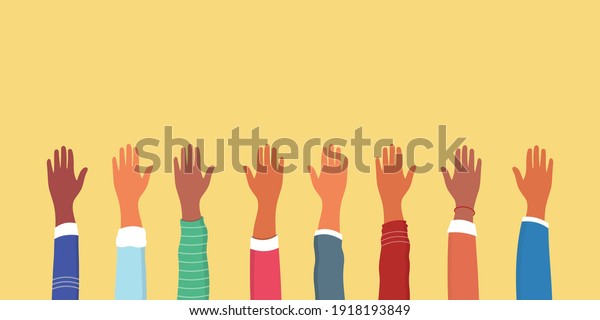 Group Hands On Top Each Other Stock Vector (Royalty Free) 1918193849 ...