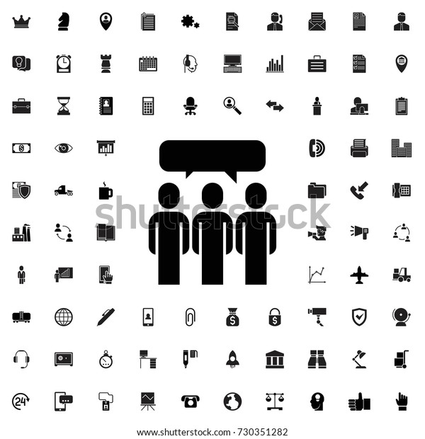 Group Icon Set Filled Company Icons Stock Vector (Royalty Free) 730351282