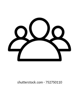 Group Line Icon Stock Vector (Royalty Free) 752750110 | Shutterstock