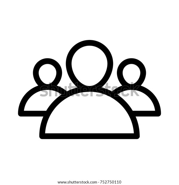 Group Line Icon Stock Vector (Royalty Free) 752750110 | Shutterstock