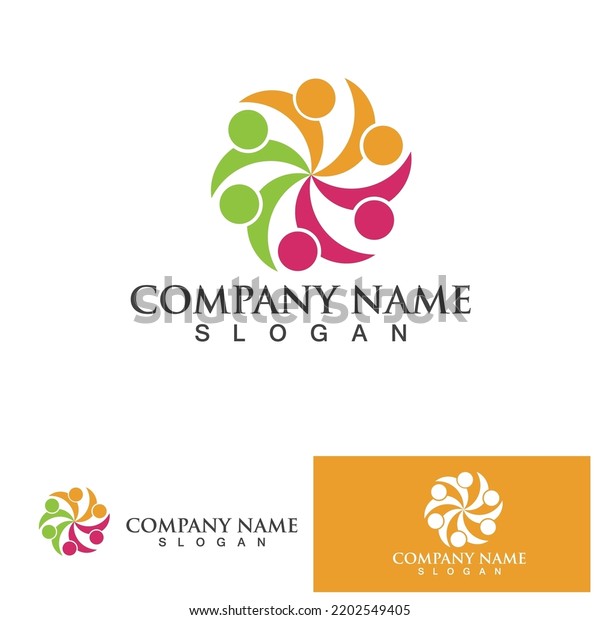 Group Logo Network Social Icon Vector Stock Vector (Royalty Free ...