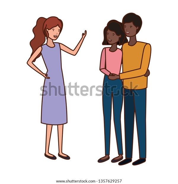Group People Avatar Character Stock Vector (Royalty Free) 1357629257 ...