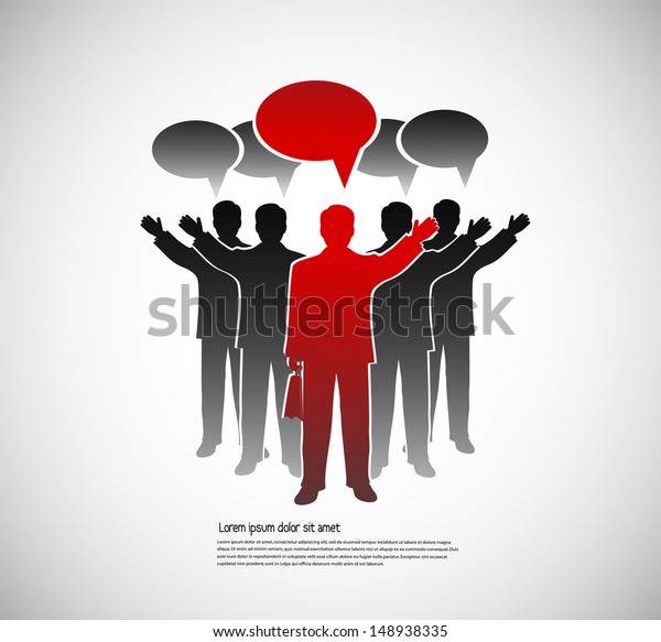 Group People Bubble Symbolize Communication: เวกเตอร์สต็อก (ปลอดค่า ...