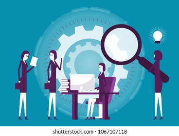 Group People Character Thinking Over Ideas Stock Vector (Royalty Free ...