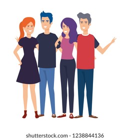 Group People Characters Stock Vector (Royalty Free) 1238847028