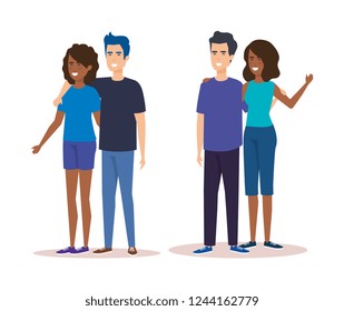 Group People Characters: เวกเตอร์สต็อก (ปลอดค่าลิขสิทธิ์) 1244162779 ...