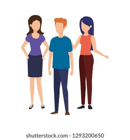 Group People Characters Stock Vector (Royalty Free) 1293200650 ...