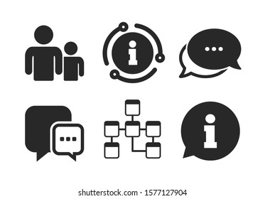 Group People Database Symbols Chat Info Stock Vector (Royalty Free ...