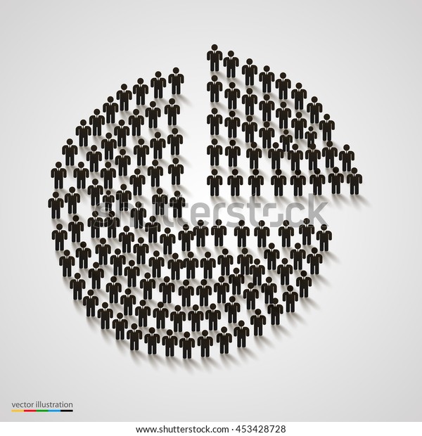 Group People Form Chart Concept Business Stock Vector (Royalty Free ...
