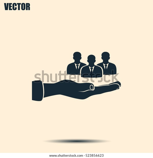 Group People Hand Icon Stock Vector (Royalty Free) 523856623 | Shutterstock
