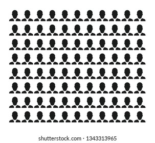 Group People Head Icon Sets Stock Vector (Royalty Free) 1343313965 ...