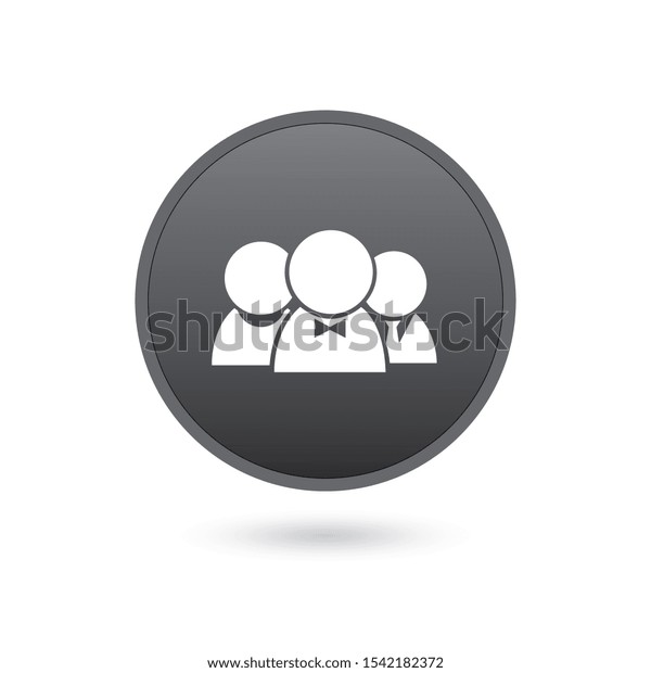 Vektor Stok Group People Icon Teamwork Crowd (Tanpa Royalti) 1542182372 ...