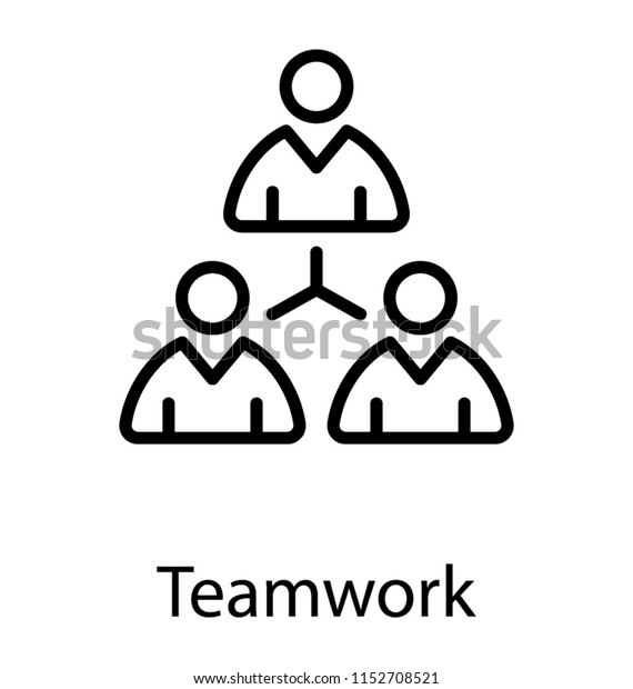 Group People Interlinked Teamwork Stock Vector (Royalty Free ...