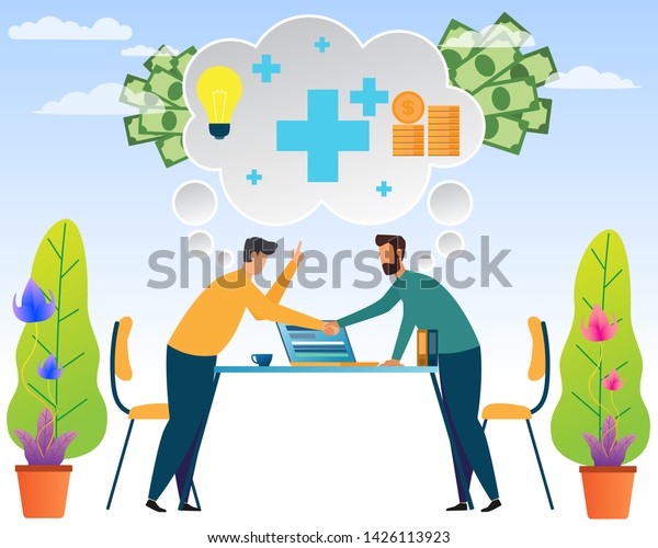 Group People Positive Thinking Makes Better Stock Vector (Royalty Free ...