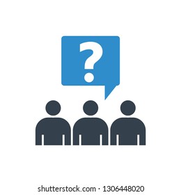Group People Question Mark Discussion Group Stock Vector (Royalty Free ...
