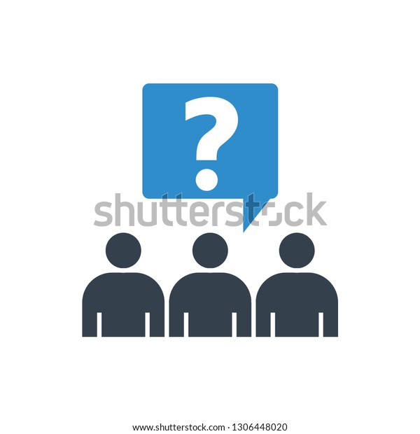 Group People Question Mark Discussion Group Stock Vector (Royalty Free ...