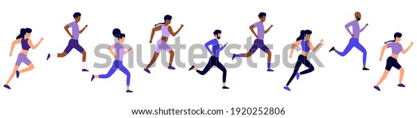 3,637 Runner vector poses 图片、库存照片和矢量图 | Shutterstock