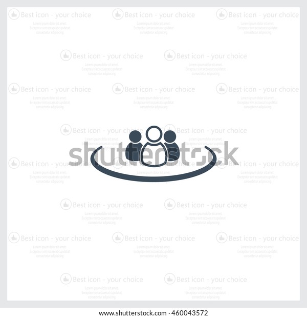 Group People Sign Icon Stock Vector (Royalty Free) 460043572 | Shutterstock