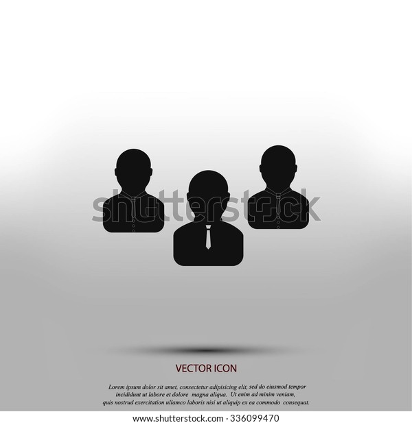 Group People Sign Vector Icon Stock Vector (Royalty Free) 336099470 ...