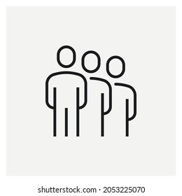 Group People Teammate Icon Vector Illustration Stock Vector (Royalty ...