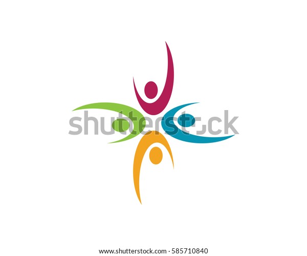 Group People Working Logo Stock Vector (Royalty Free) 585710840 ...