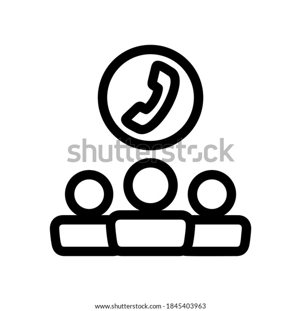 Group Phone Icon Logo Isolated Sign Stock Vector (Royalty Free ...