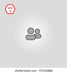 Group Profile Icon Stock Vector (Royalty Free) 737214886