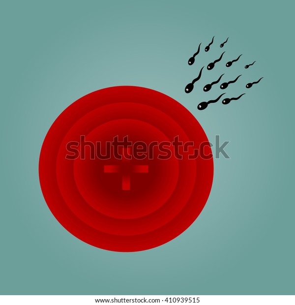 Group Sperm Eye Tends Red Schematic: เวกเตอร์สต็อก (ปลอดค่าลิขสิทธิ์ ...
