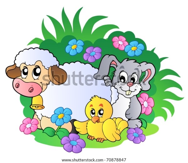Group Spring Animals Vector Illustration Stock Vector (Royalty Free ...