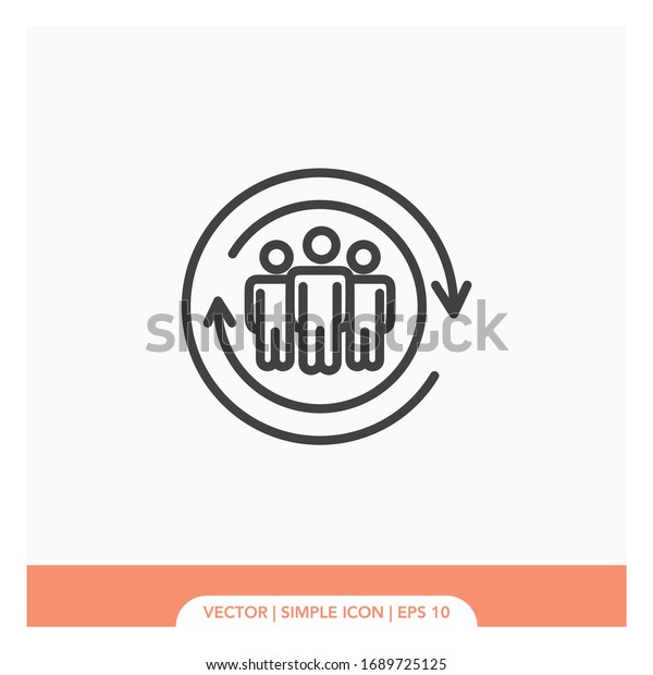 Group Symbol Icon Vector Illustration Stock Vector (Royalty Free ...