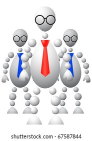 Man Goes Next Step Abstract 3dhuman Stock Vector (Royalty Free ...