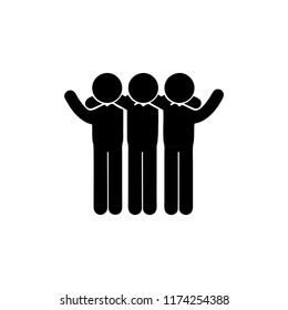 Group Three Men Standing: vector de stock (libre de regalías) 1174254388