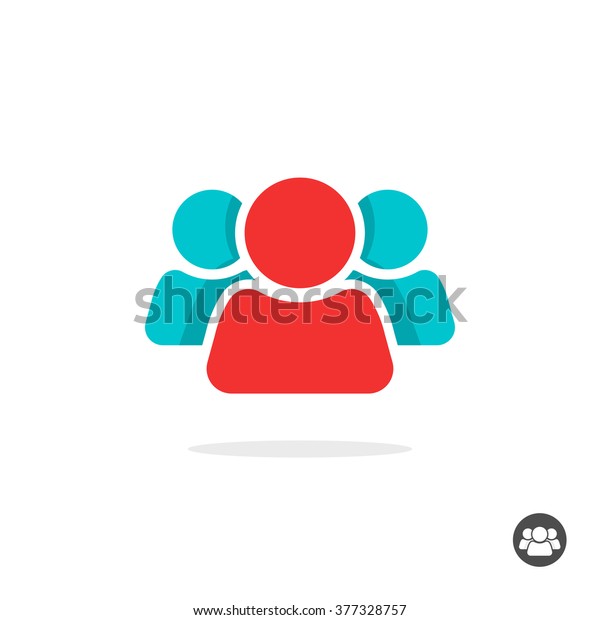 Group Three People Logo Sign Share Stock Vector (Royalty Free ...