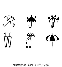 Group Umbrellas Icon Stock Vector (Royalty Free) 2159249409 | Shutterstock