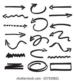Group Black Vector Arrows Graphic Elements: vector de stock (libre de ...