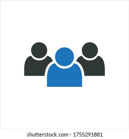 Group Vector Icon On White Background Stock Vector (Royalty Free ...