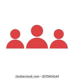 Group Vector Icon Red Symbol Stock Vector (Royalty Free) 2070454169 ...